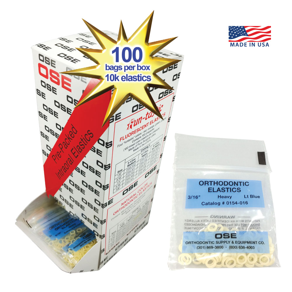 Natural Latex Intraoral Elastics – Patient Pre-packs – Orthodontic ...