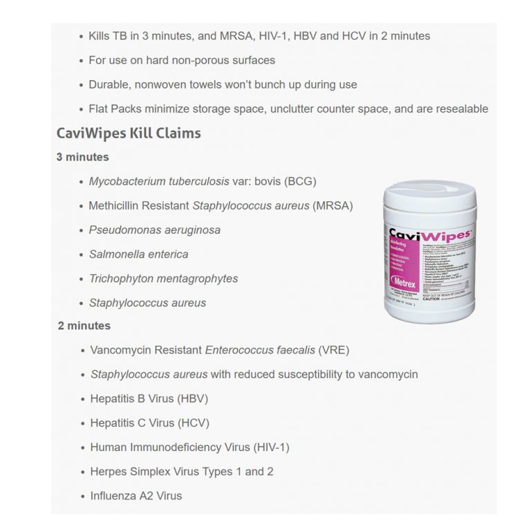CaviWipes Disinfecting Towelettes – Orthodontic Supply & Equipment Company
