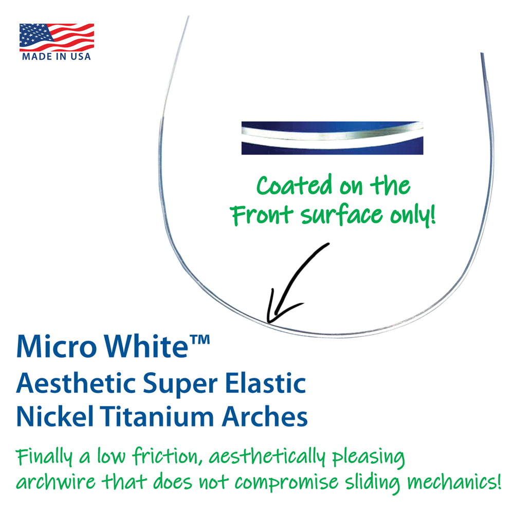 Micro White Aesthetic Super Elastic Nickel Titanium Archwire ...